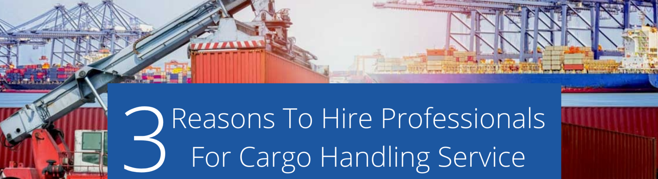 3 Reasons To Hire Professionals For Cargo Handling Service